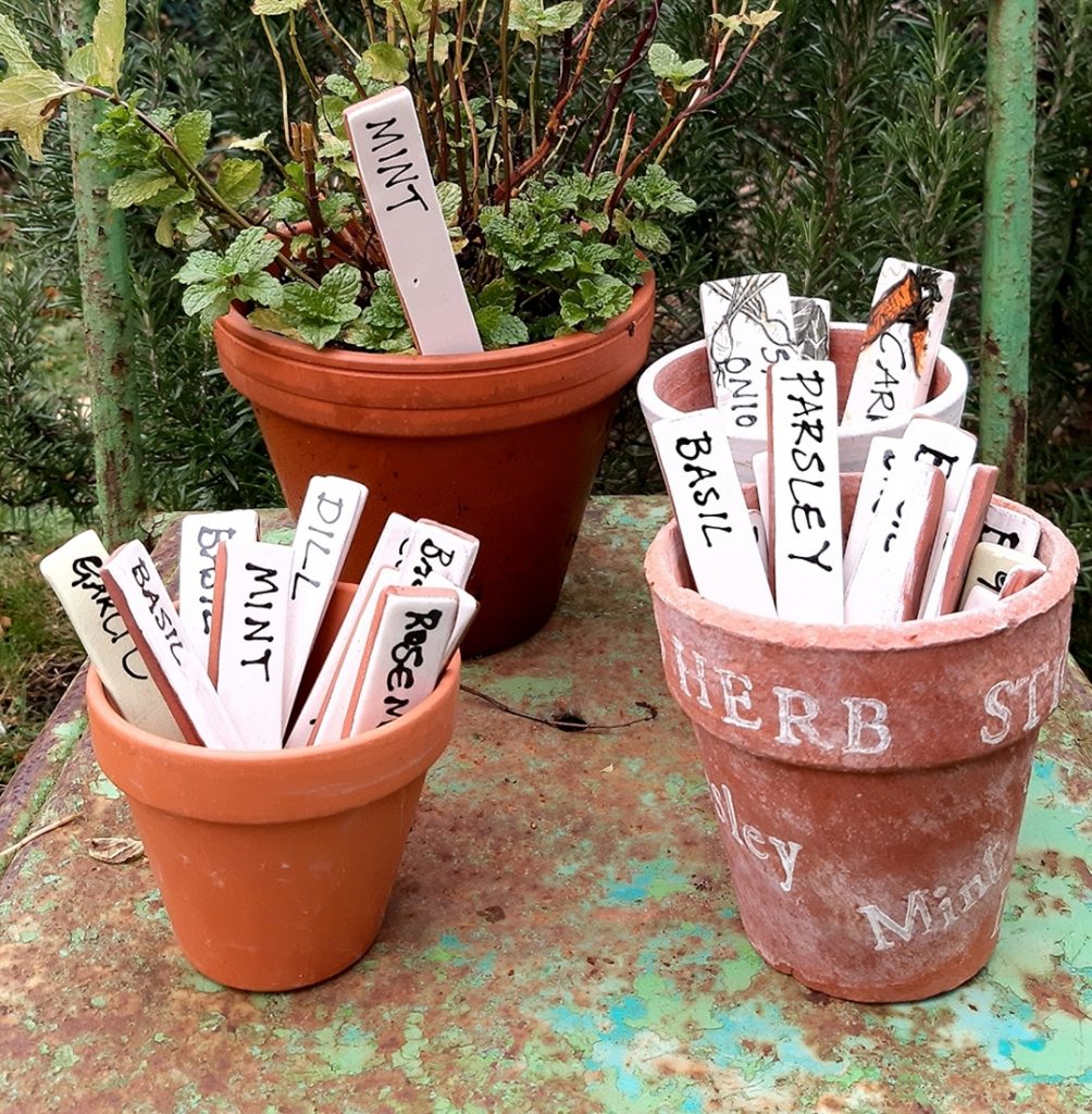 Herb Sticks – Set of 5 – Eve Pottery